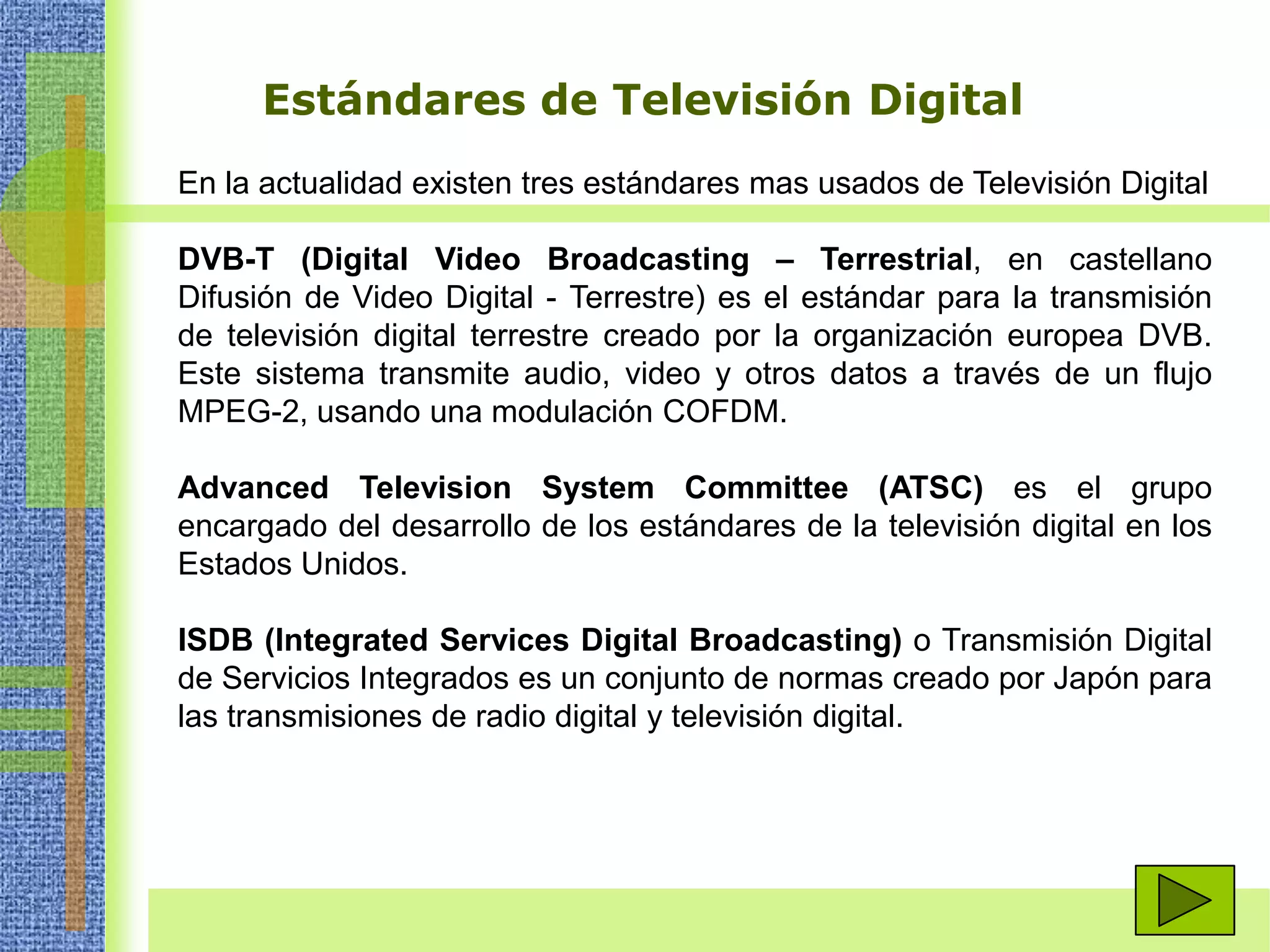 La television digital tipos | PPTX | Genres
