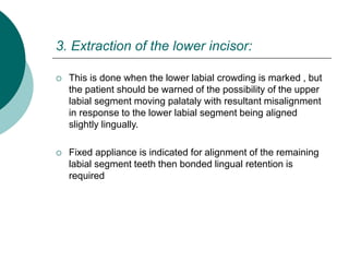 Late mandibular incisor crowding | PPT