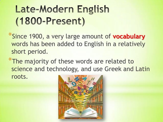 Late modern english | PPTX