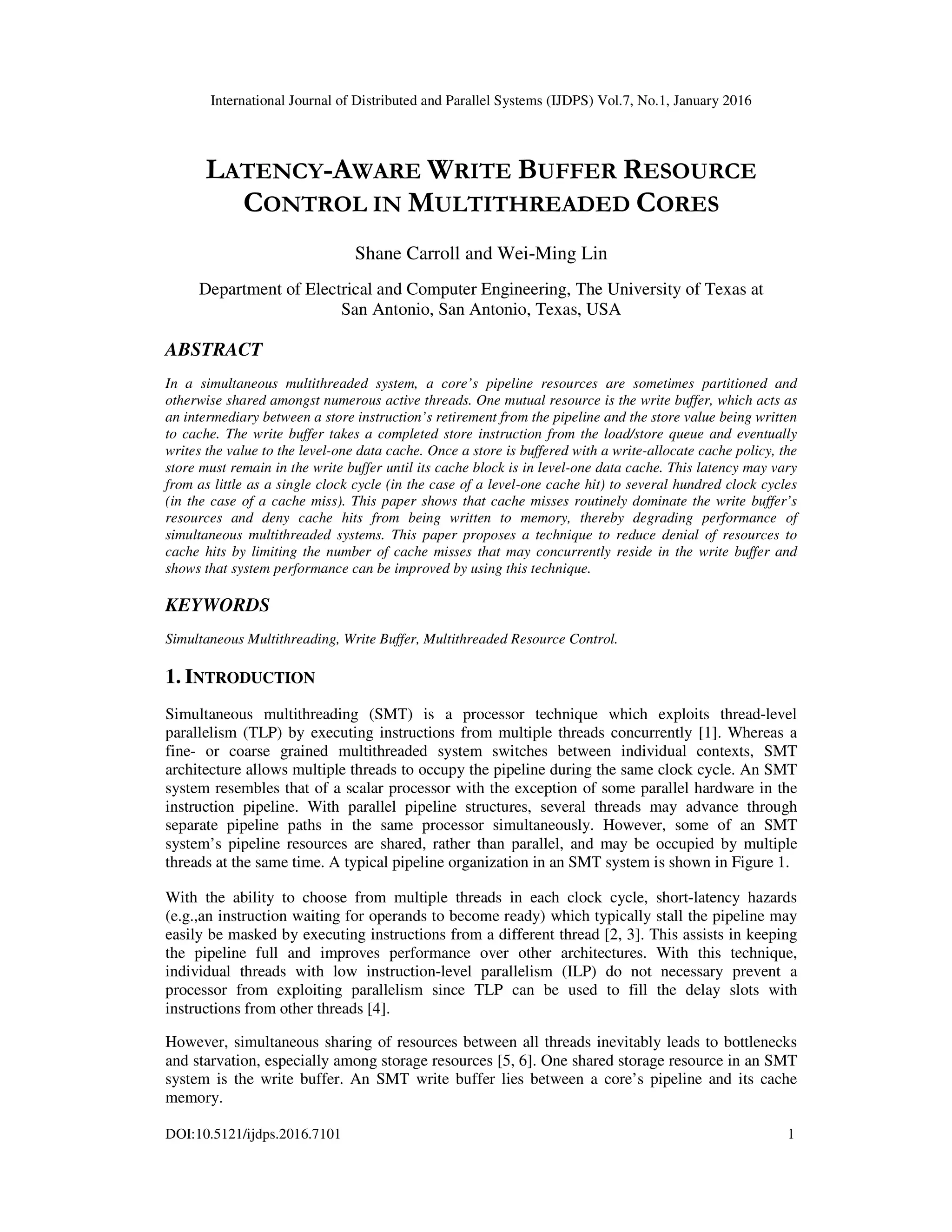 Latency aware write buffer resource | PDF | Computing | Technology & Computing