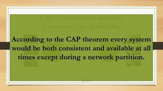 Latency and Consistency Tradeoffs in Modern Distributed Databases | PPT