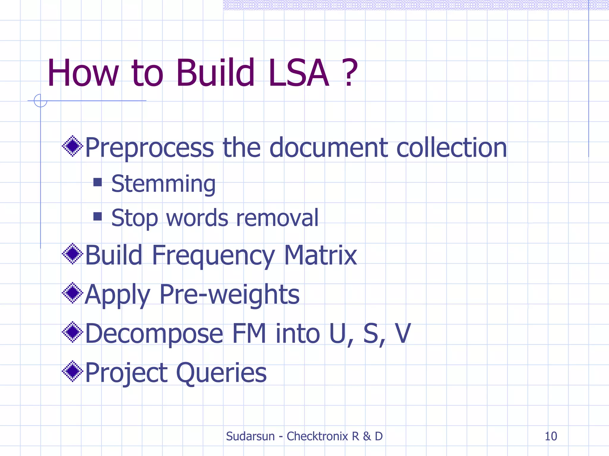 Latent Semantic Indexing For Information Retrieval | PPT