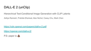 Latent diffusions vs DALL-E v2 | PPT