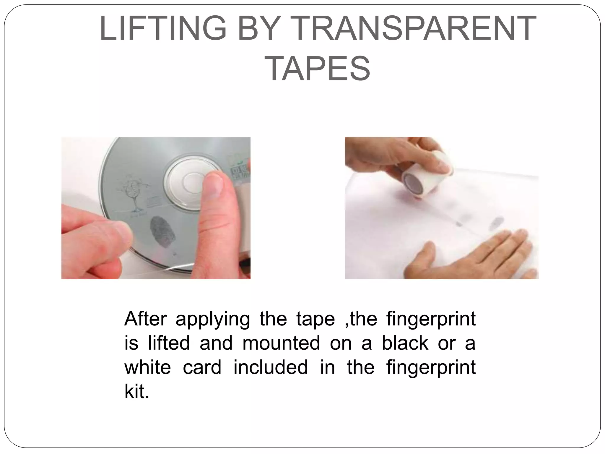 Latent fingerprint development | PPT