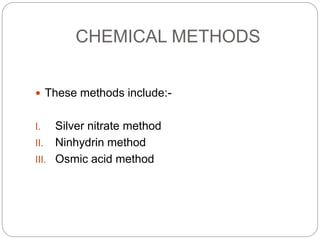 Latent fingerprint development | PPT