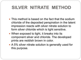 Latent fingerprint development | PPT
