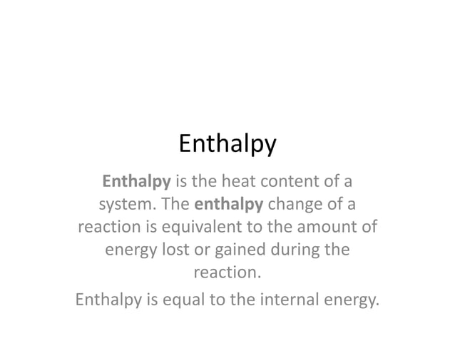 Latent heat and enthalpy | PPTX