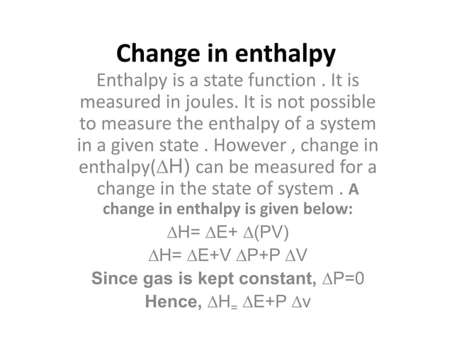 Latent heat and enthalpy | PPTX