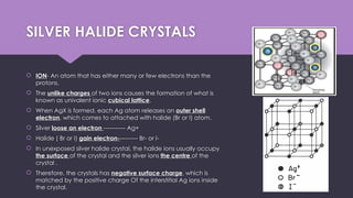 Latent Image Formation in film radiography .pptx | Chemistry | Science