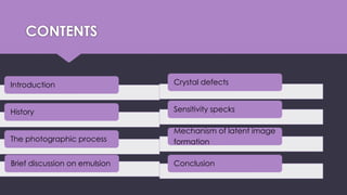 Latent Image Formation in film radiography .pptx | Chemistry | Science