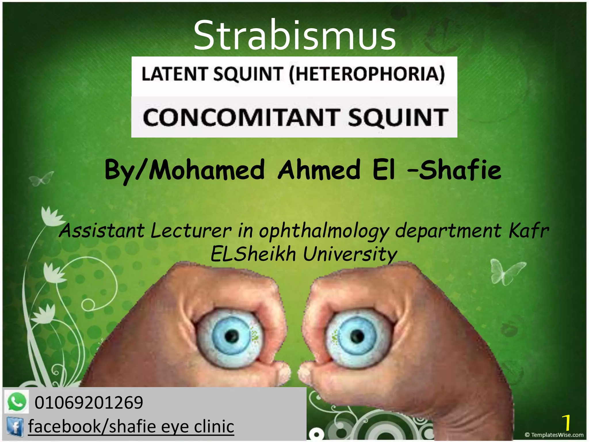 Latent and concomitant strabismus | PPT