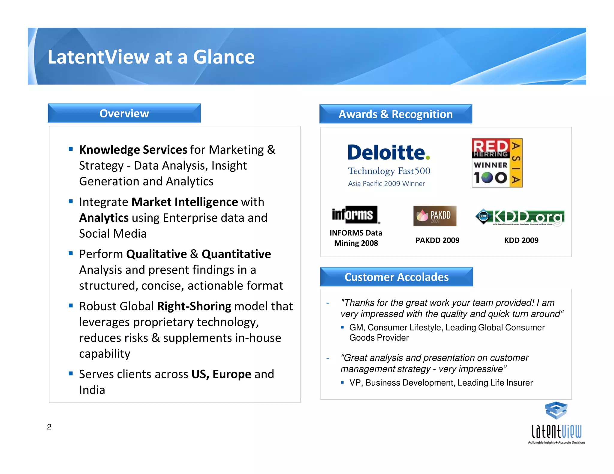 LatentView Overview | PDF