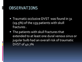 Late onset jugular foramen syndrome following head trauma | PPTX