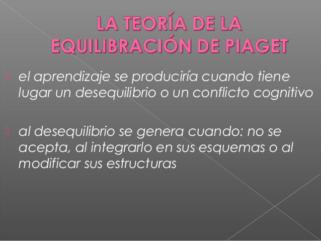 Teoria De Equilibrio Piaget
