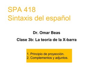 La teoria de la x barra | PPTX