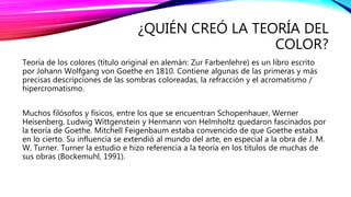 La teoria del color | PPTX