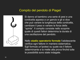 La teoria di piaget camaioni | PPTX
