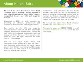 Hilton-Baird Collection Services' Late Payment Survey January 2013 ...