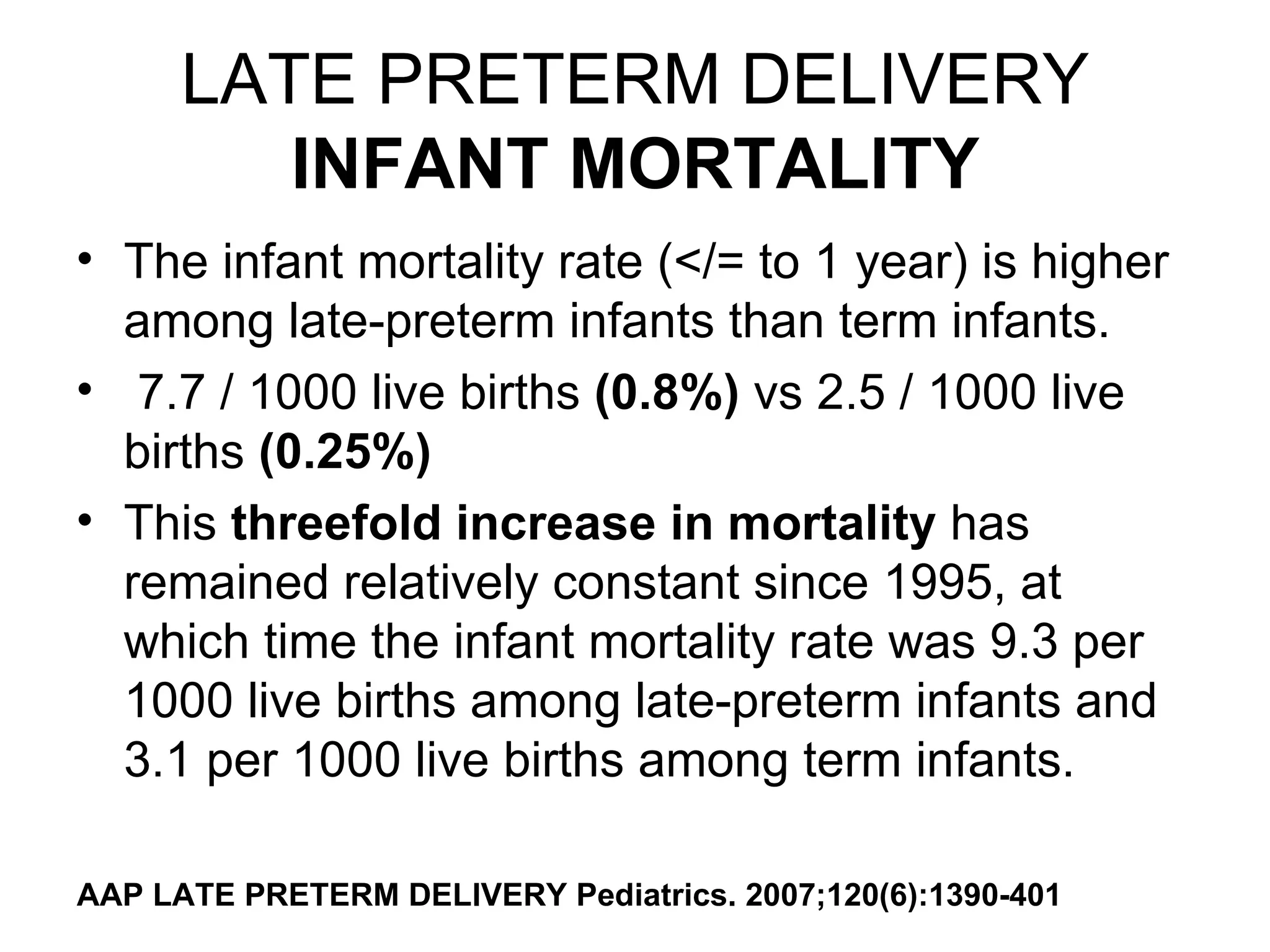 Late preterm delivery | PPT