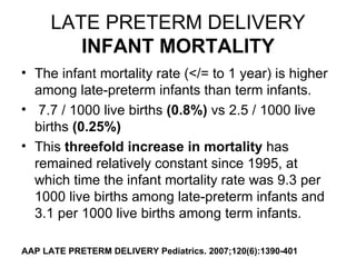 Late preterm delivery | PPT