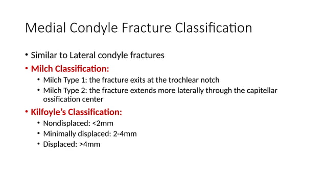 Lateral and Medial Humeral Condyle Fractures.pptx | Death, Injury, or ...