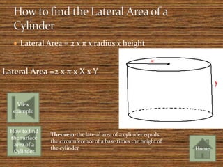 Lateral Areas, Surface Areas, And Volumes | PPSX