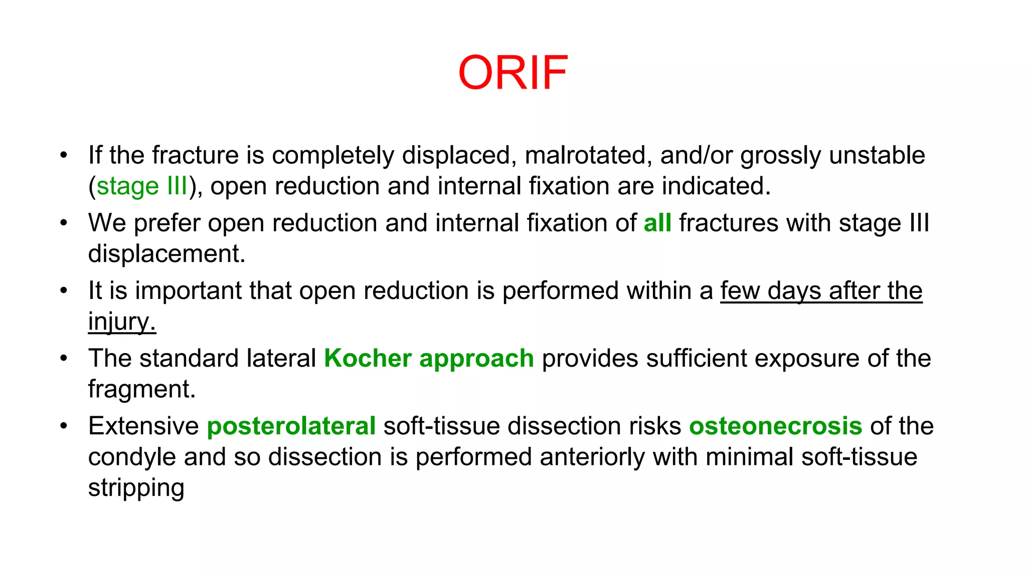 Lateral condylar fractures of the distal humerus | PPTX
