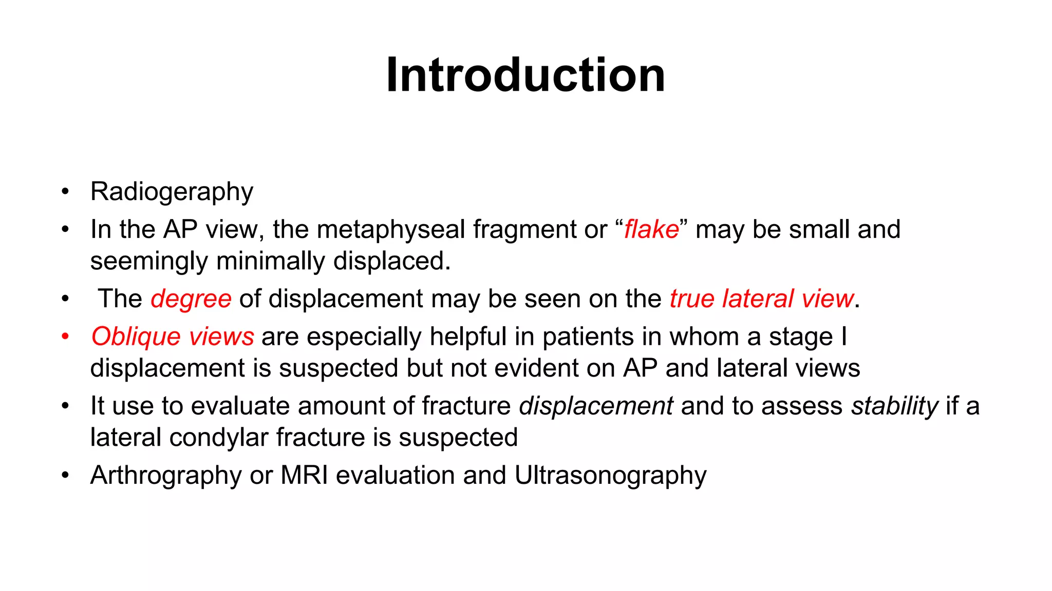 Lateral condylar fractures of the distal humerus | PPTX