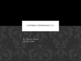 Lateral consonant | PPTX