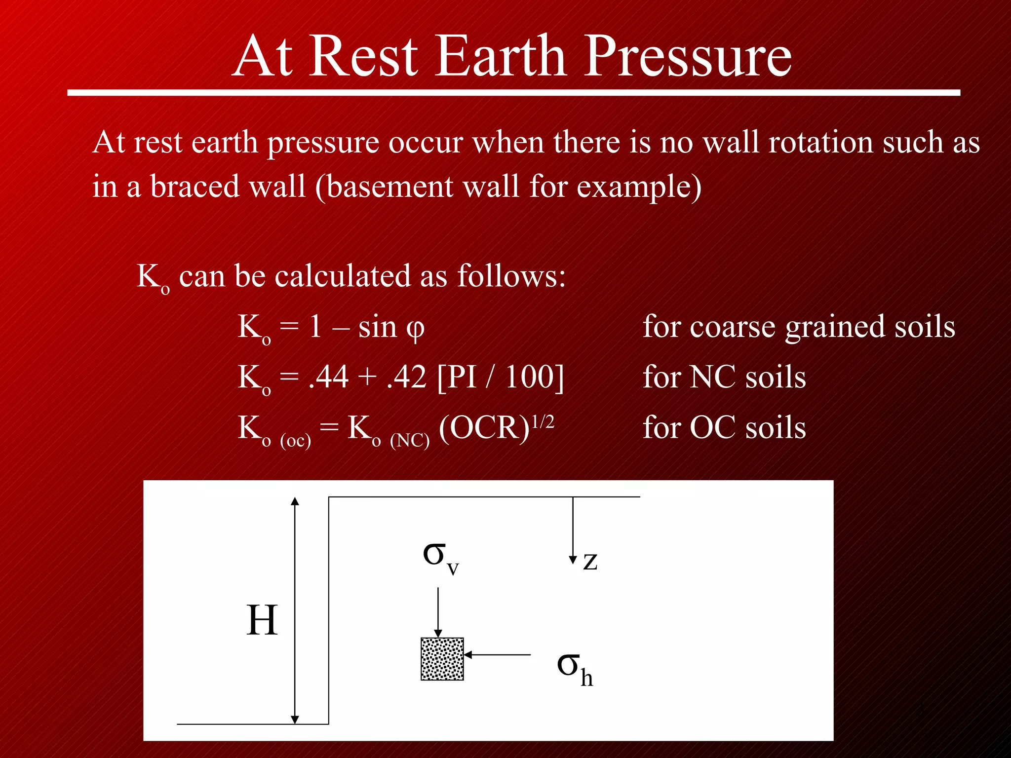 Lateral earth pressure | PPT