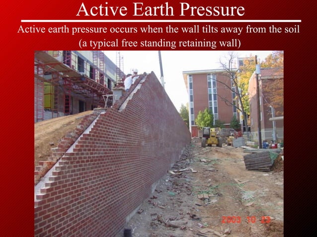 Lateral earth pressure | PPT | Geology | Science