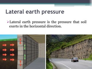 Lateral earth pressure | PPTX