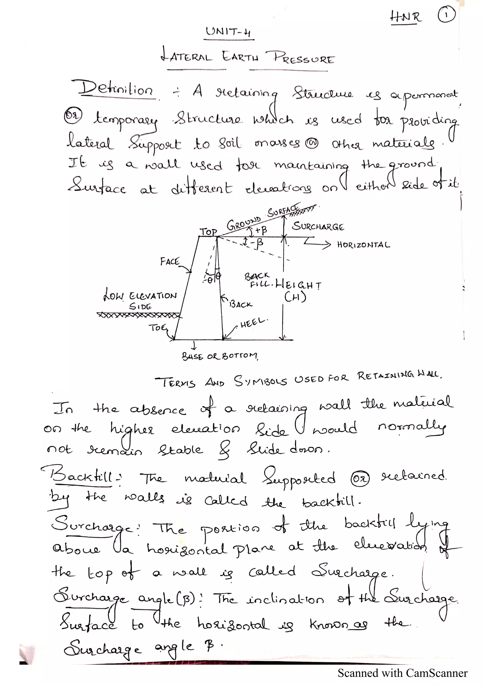 Lateral earth pressure | PDF