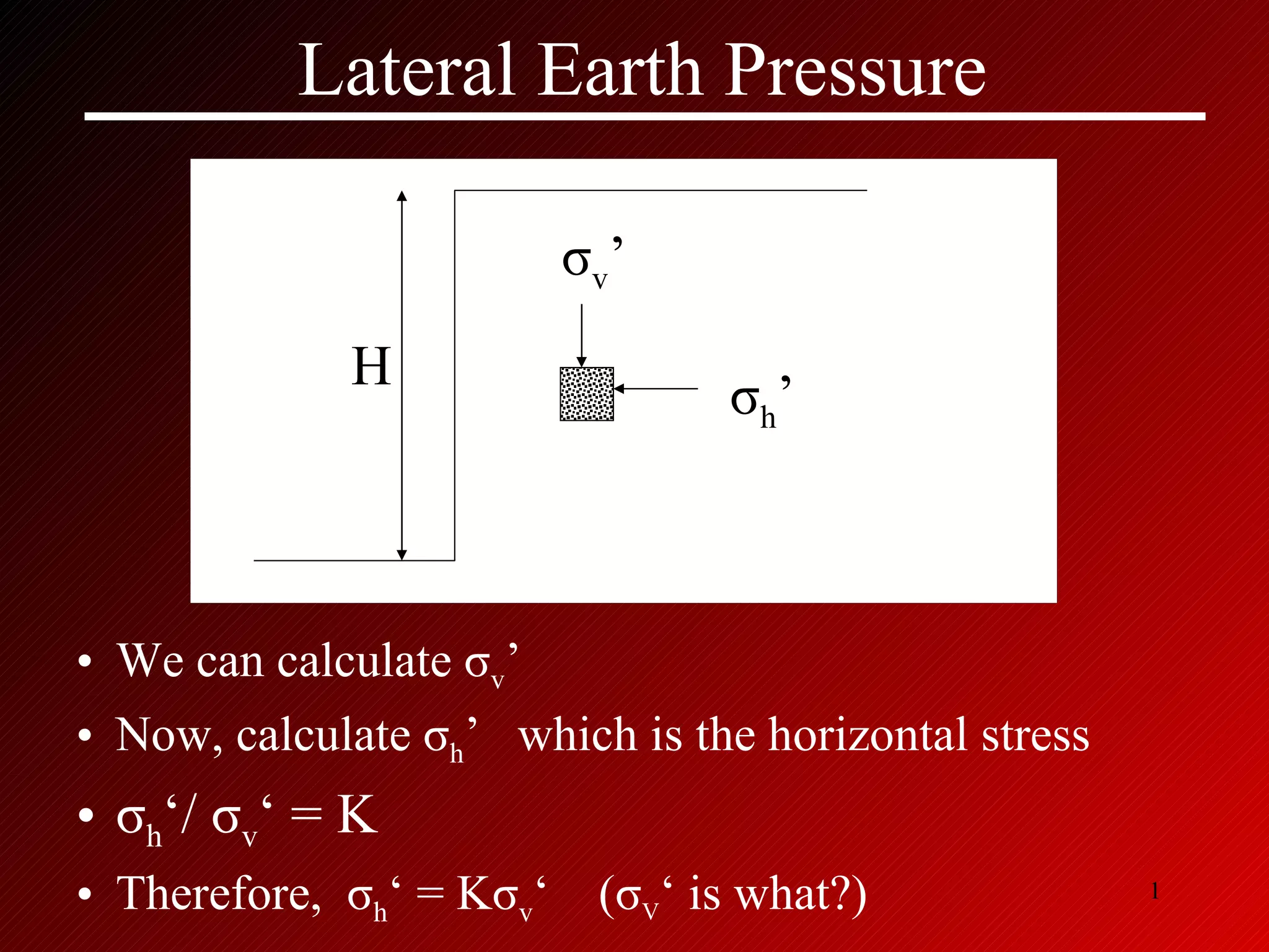 Lateral earth pressure | PPT