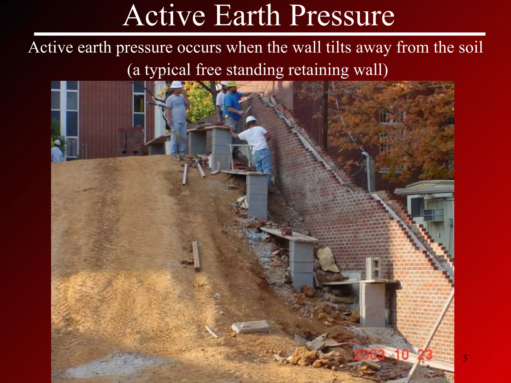 Lateral earth pressure | PPT