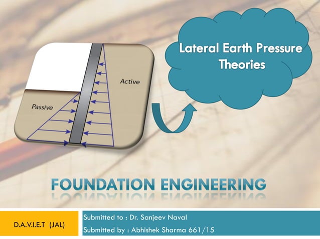 Lateral earth pressure theories by abhishek sharma | PDF | Geology | Science