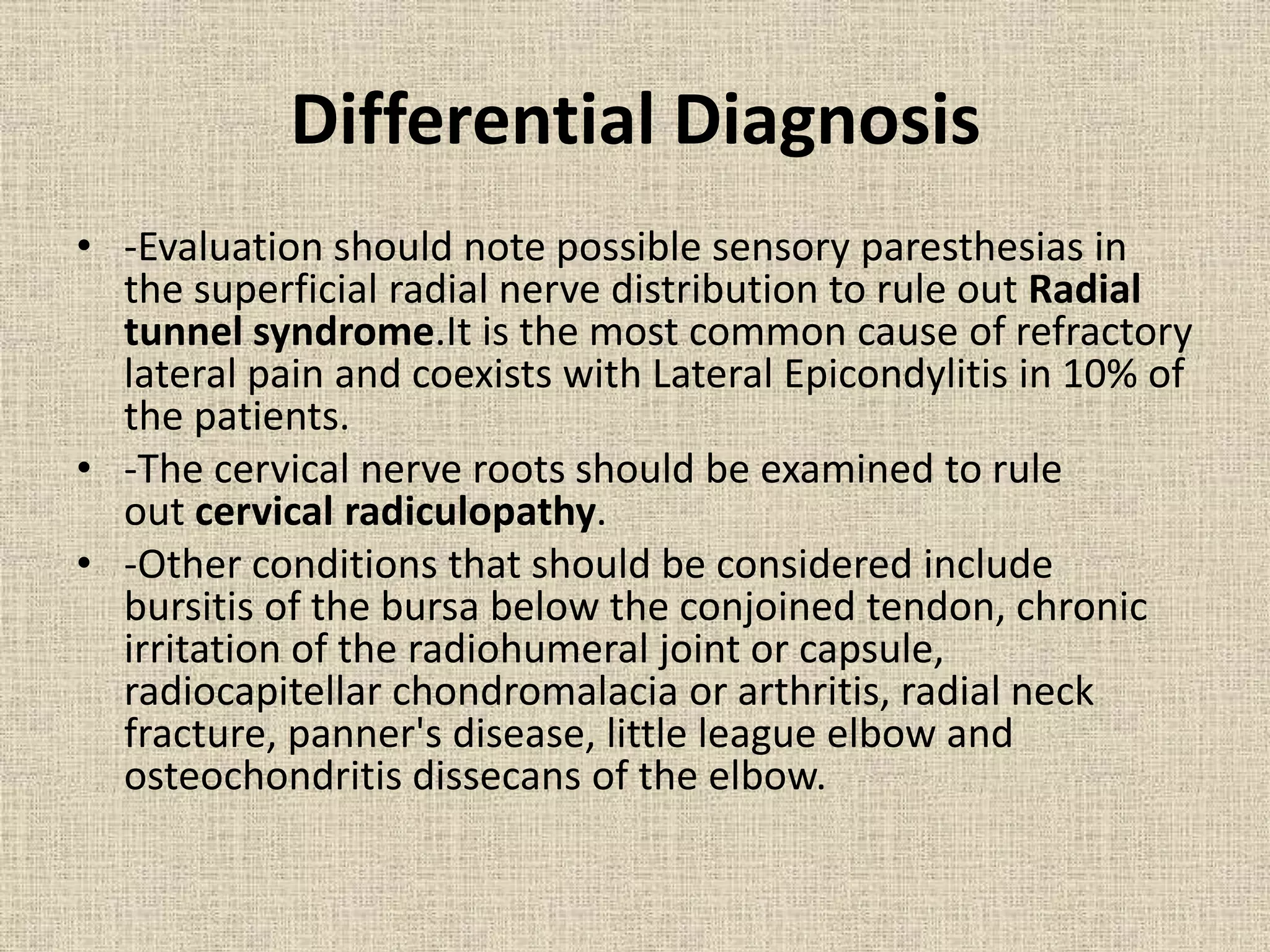 Lateral epicondylitis | PPTX
