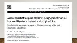 Lateral epi̇kondi̇li̇t tedavi̇si̇nde kullanilan eswt fi̇zi̇k tedavi̇ ve ...