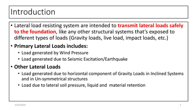 Lateral load-resisting systems in buildings.pptx | Civil Engineering ...