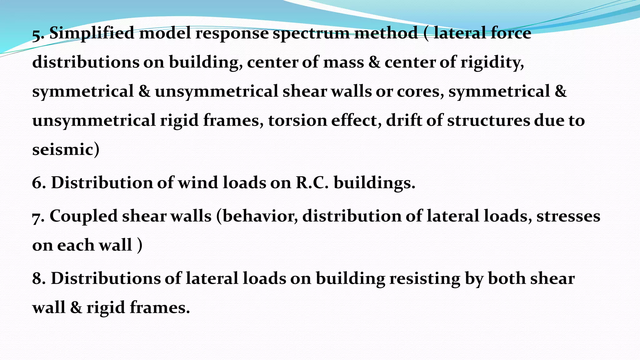 Lec01 Design of RC Structures under lateral load (Earthquake ...