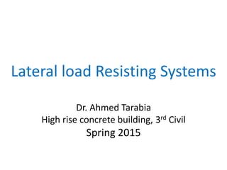 Lateral load resisting systems | PDF