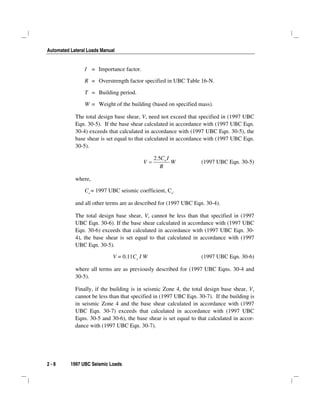 Lateral loads manual | PDF
