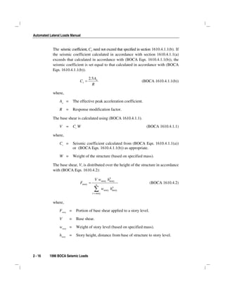 Lateral loads manual | PDF