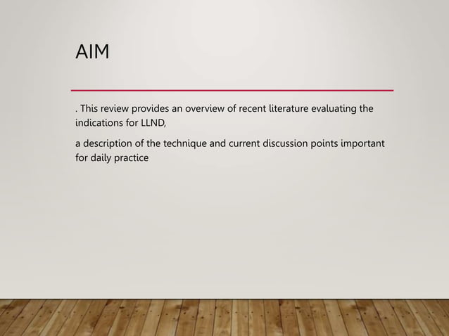 Lateral Lymph Node Dissection Pptx