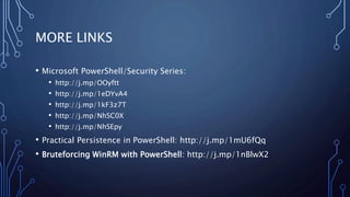Lateral Movement with PowerShell | PPT