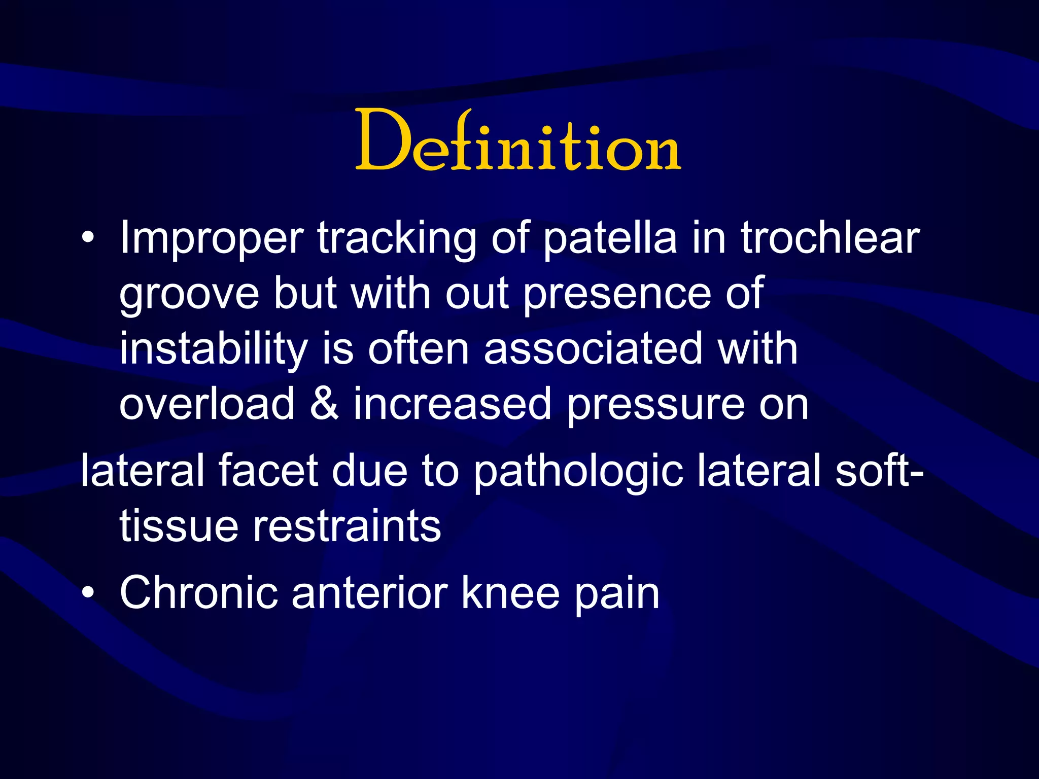 Lateral patellar compression syndrome | PPT