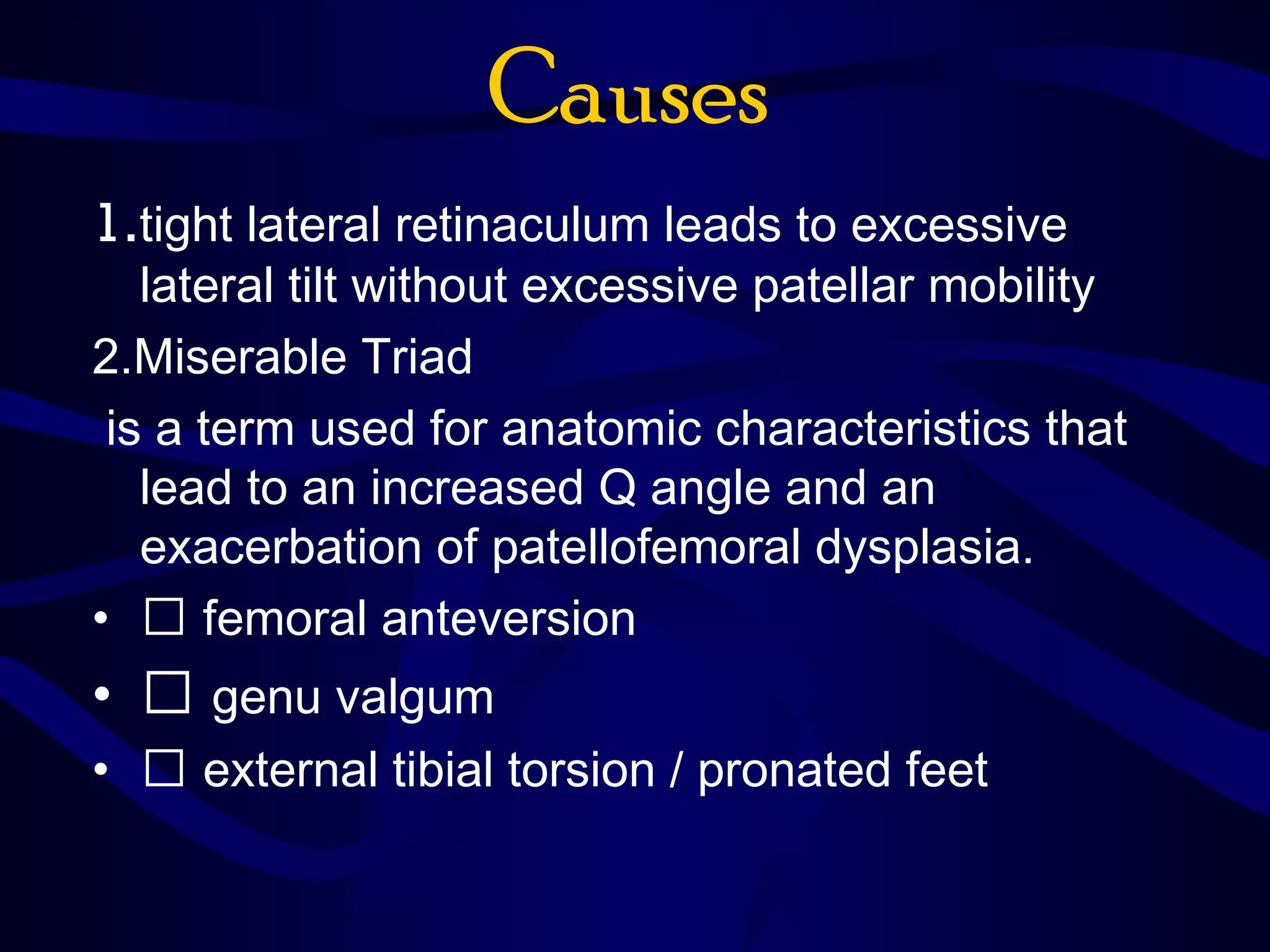 Lateral patellar compression syndrome | PPT