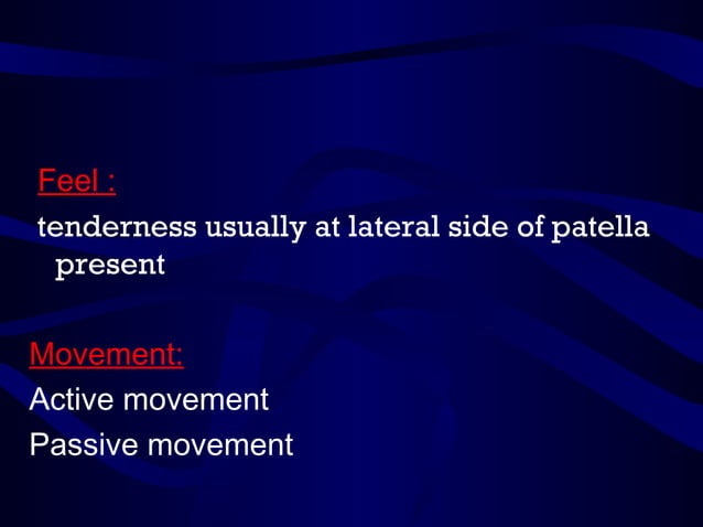 Lateral patellar compression syndrome | PPT