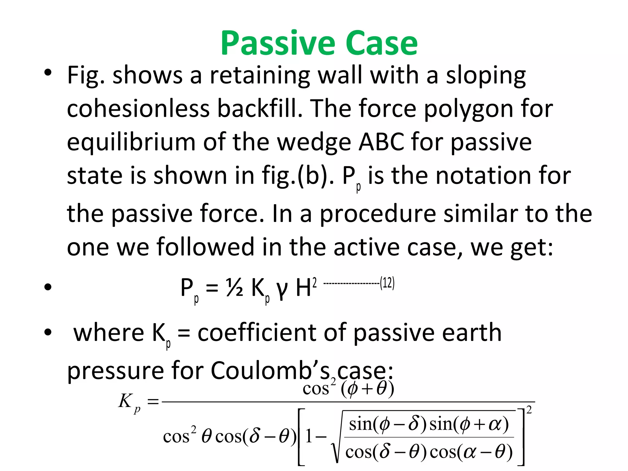 Lateral Earth pressure | PPT