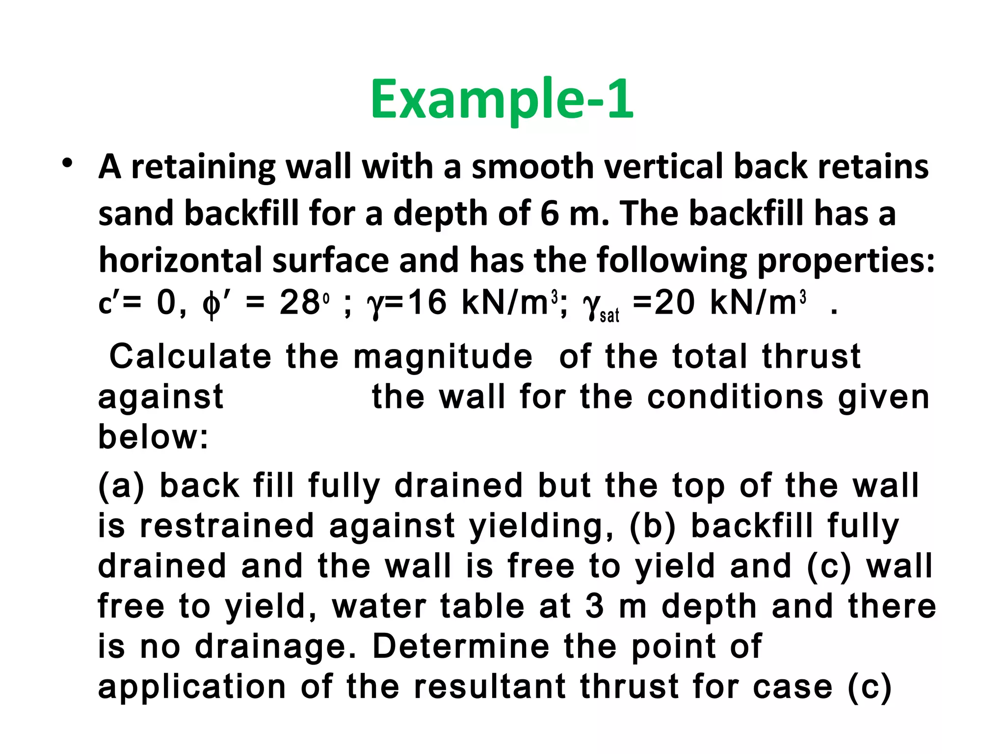 Lateral Earth pressure | PPT